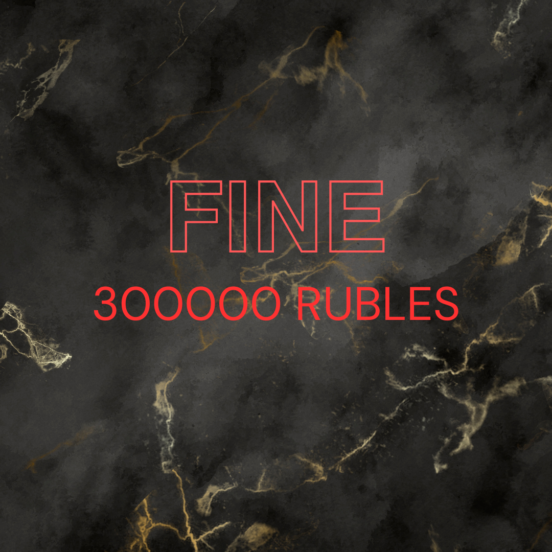 300000 Ruble Fine for Applying to the Ministry of Justice — Citizens' Watch